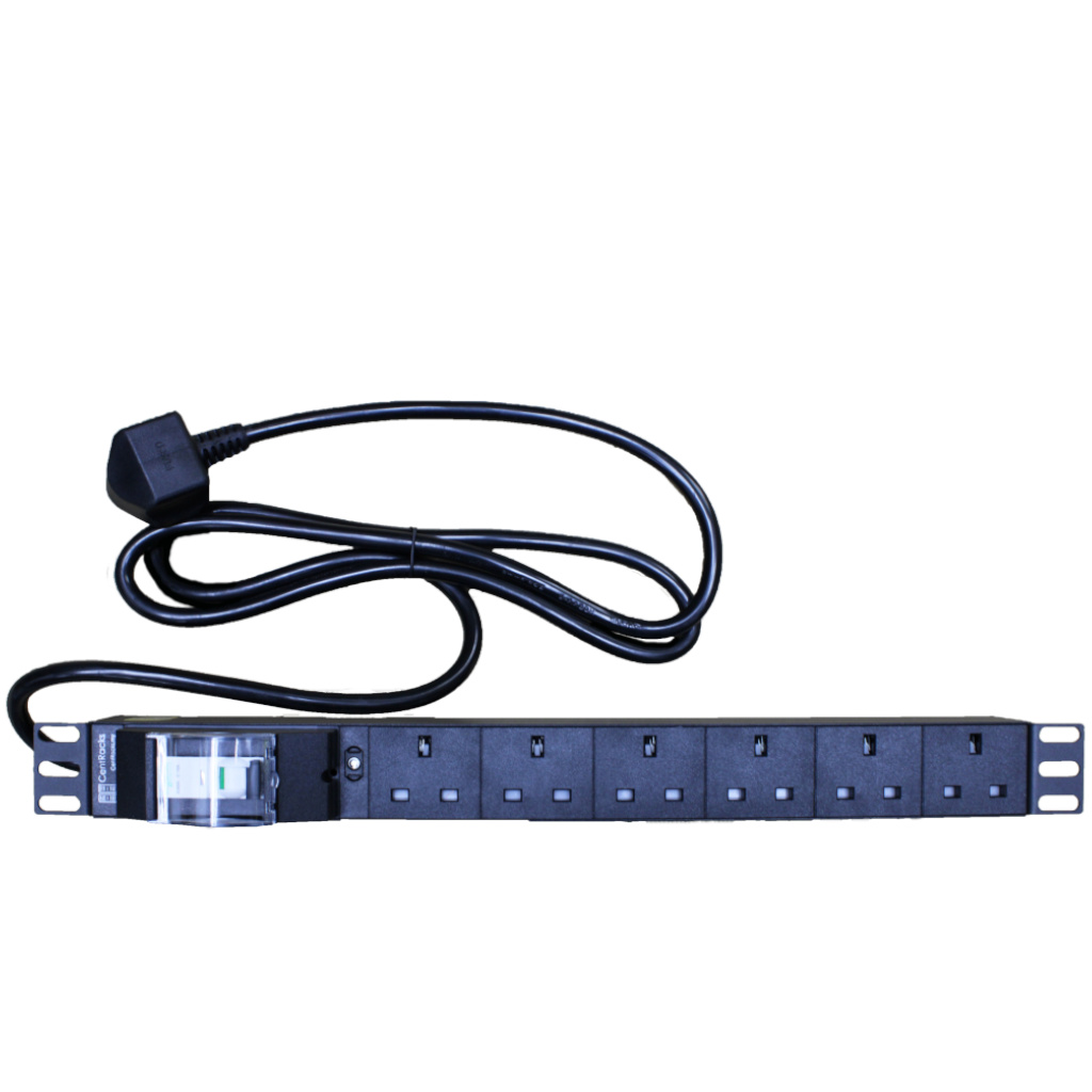 CentRacks 6 Gang 13A PDU with 16A DP MCB | Precomp - Server Store