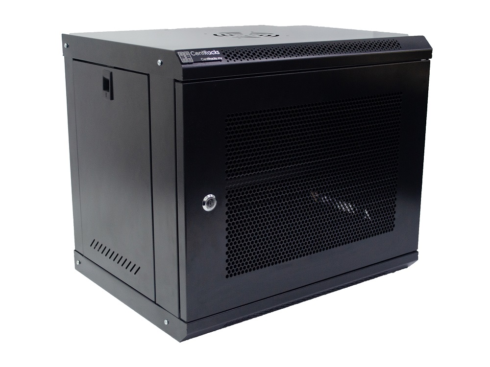 CentRacks 9U 40 Depth Wall Mount Server Rack | Perforated Door
