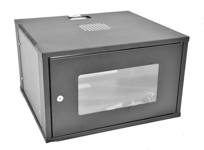 CentRacks Classy 4U (24cm x 54cm x 60cm) Perspex Wall Mount Server Rack ...